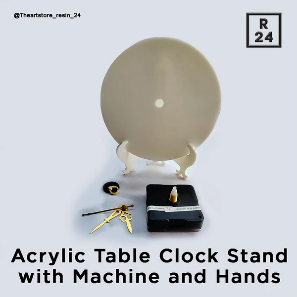 Acrylic Table Clock Stand Set – Resin24